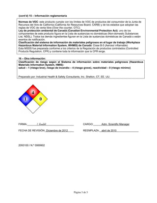 Msds wd40-aerosol-america-latina | PDF