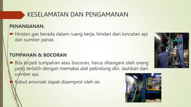 MSDS (Material Safety Data Sheet) NH3 (Amonia) | PPTX