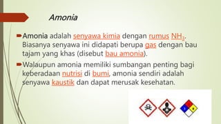 MSDS (Material Safety Data Sheet) NH3 (Amonia) | PPTX
