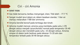 MSDS (Material Safety Data Sheet) NH3 (Amonia) | PPTX