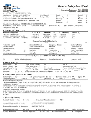 Msds black magic | PDF