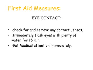 MSDS material safety data sheet | PPT