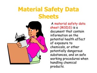 MSDS material safety data sheet | PPT