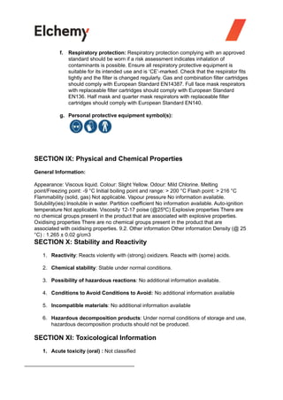 Chlorinated Paraffin MSDS | Elchemy | PDF | First Aid | Injuries