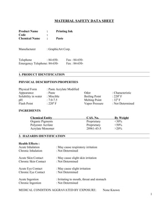 Msds for airfreight ink[1] | DOC