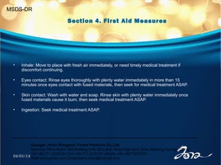 Disproportionated Rosin Material Safety Data Sheet(MSDS) | PPT
