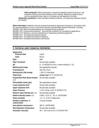 Msds ingersoll rand ultra coolant | PDF