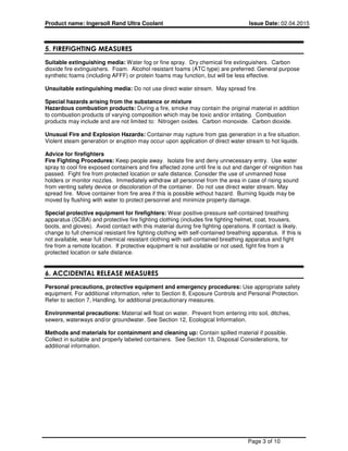 Msds ingersoll rand ultra coolant | PDF