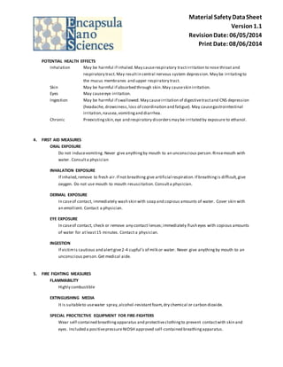 MSDS Dermasome-Chol Containing Alcohol | DOCX
