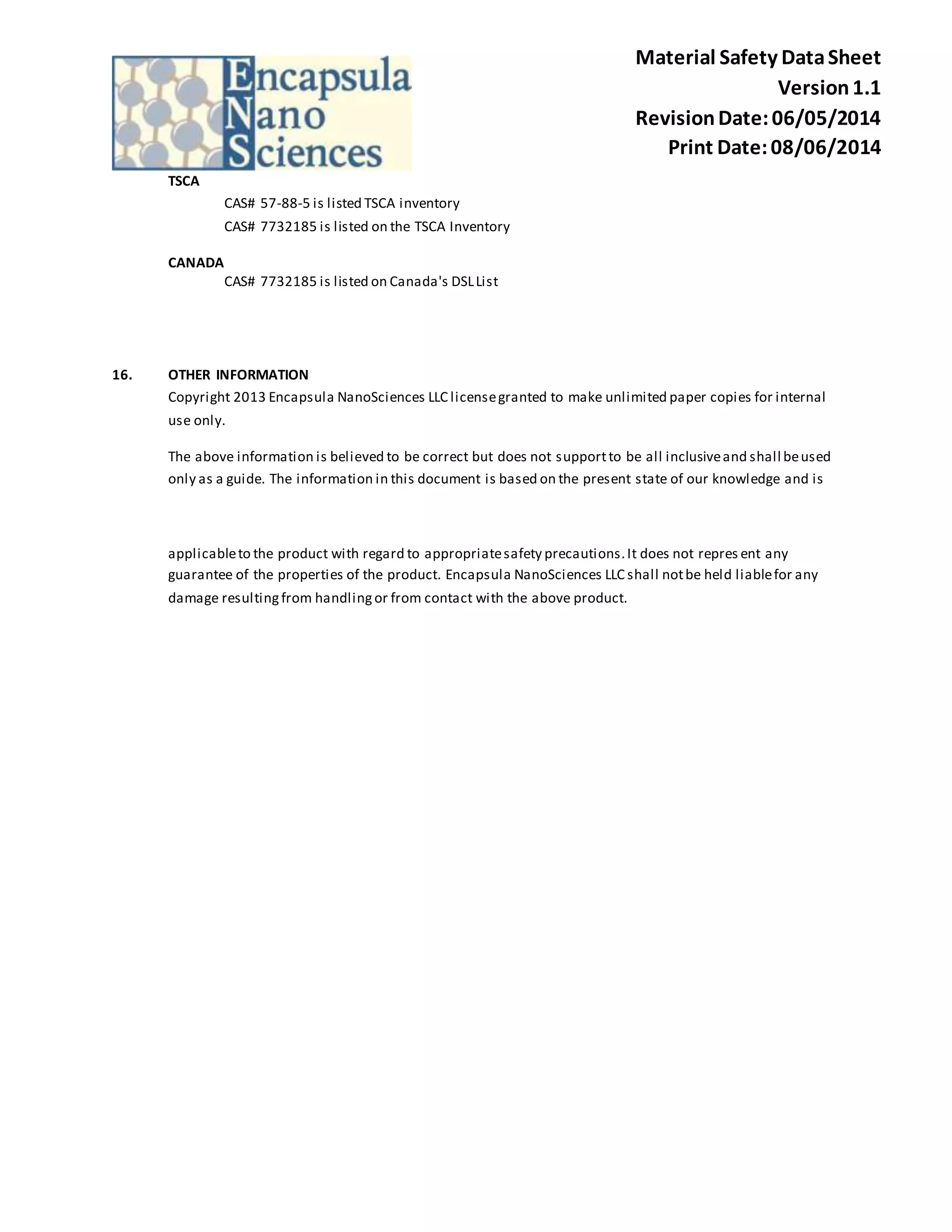 MSDS Dermasome-Chol (NE, not containing ethanol) | PDF | Free Download