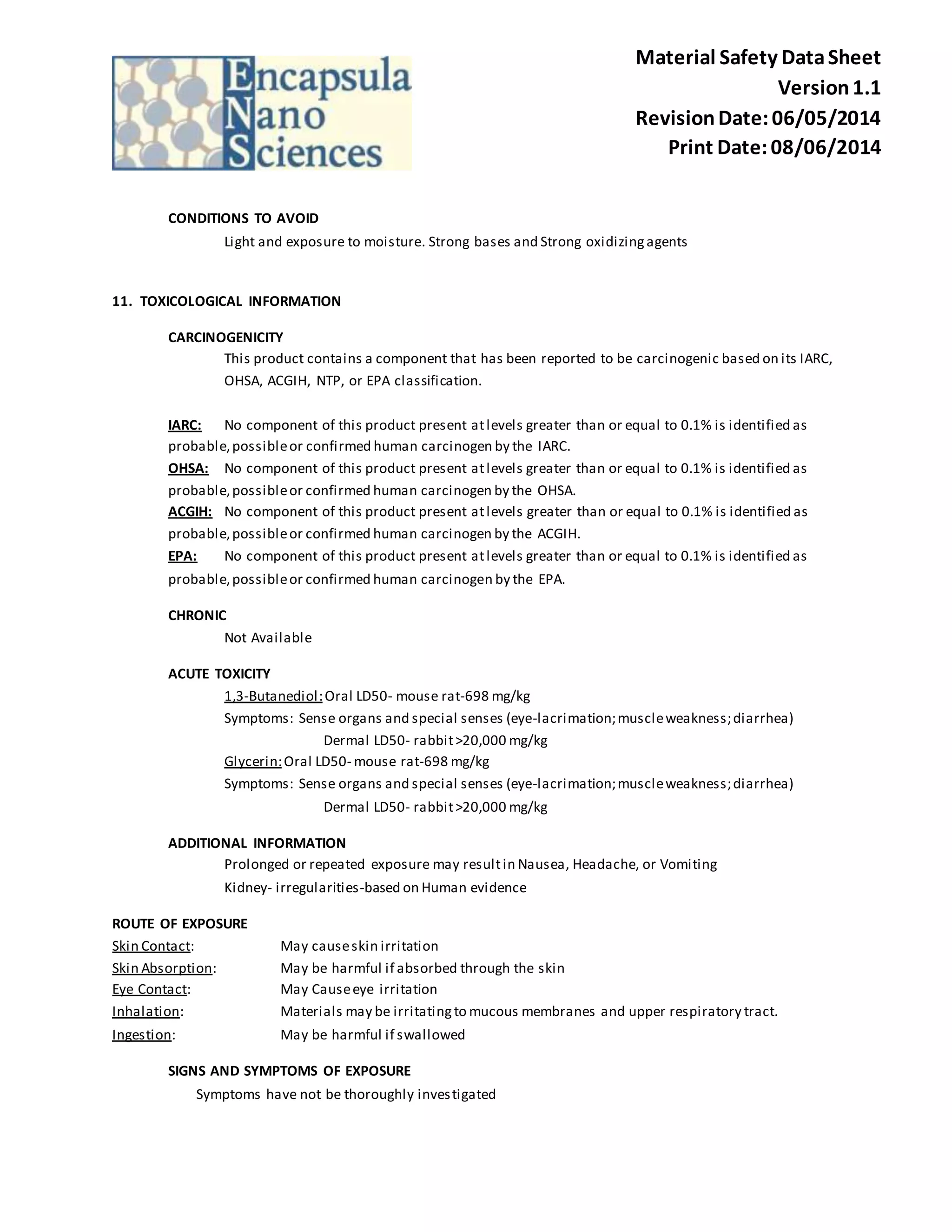 MSDS Dermasome (NE, not containing ethanol) | DOCX