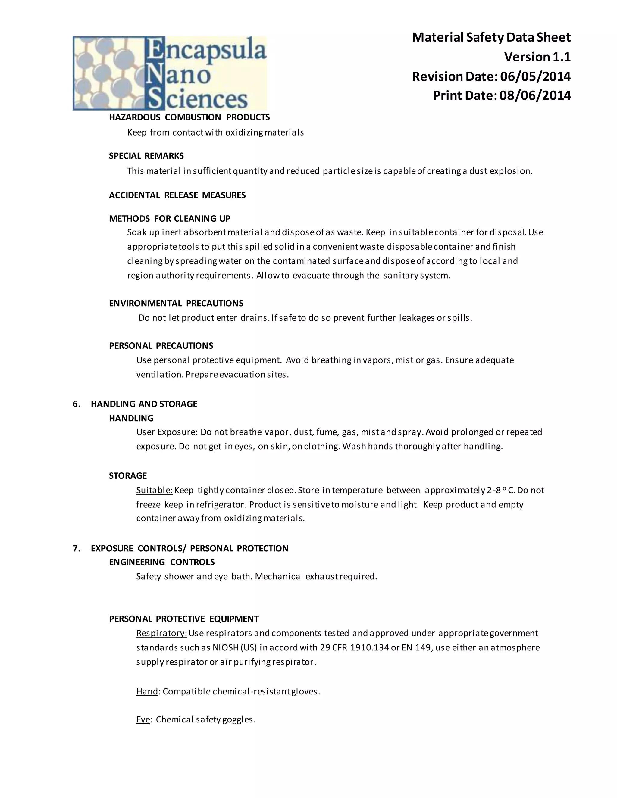 MSDS DermaMix-Chol | DOCX