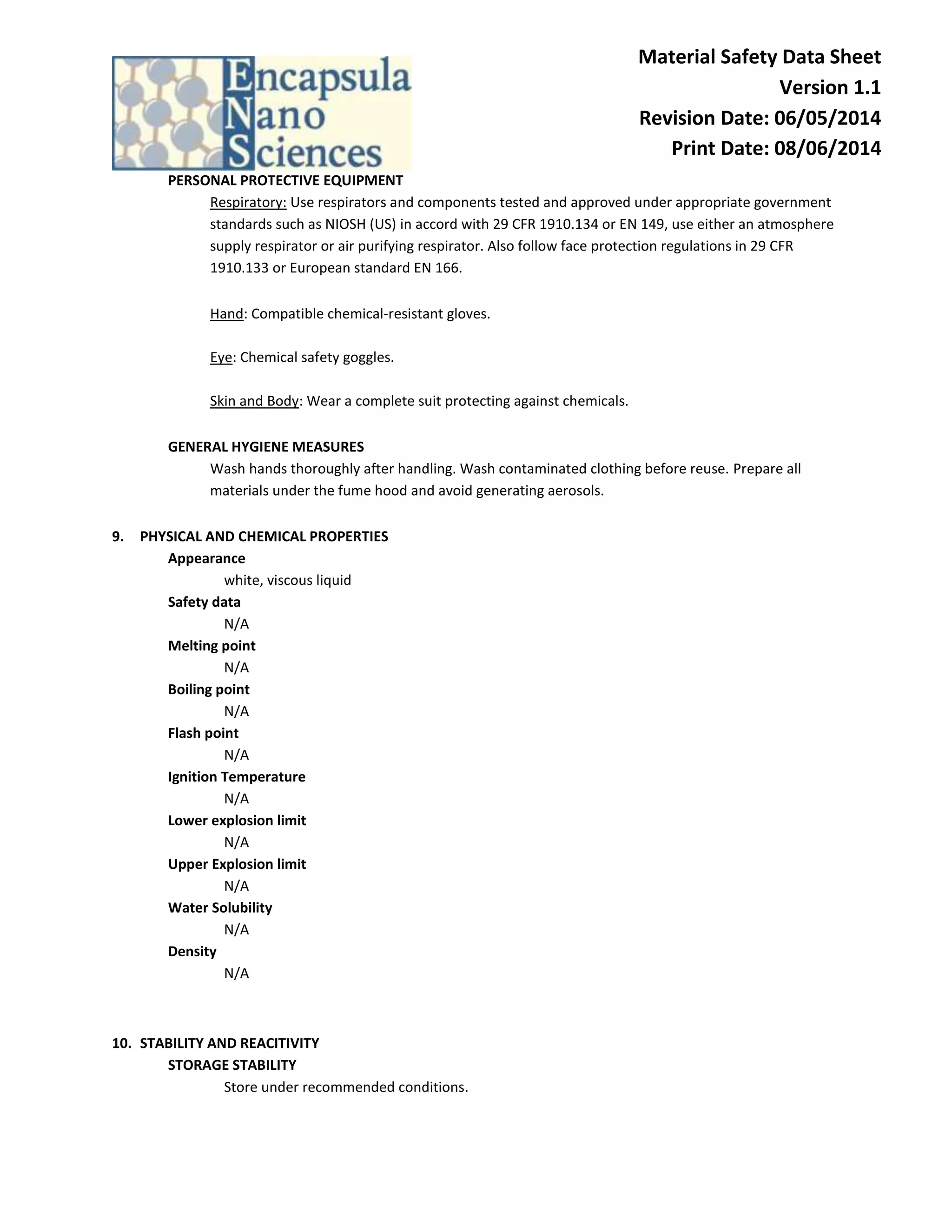 MSDS Dermasome-Res Containing Alcohol | PDF