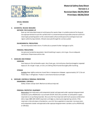 MSDS Dermasome-Ubq (NE, not containing ethanol) | PDF