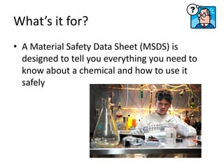 MSDS Safety | PPTX