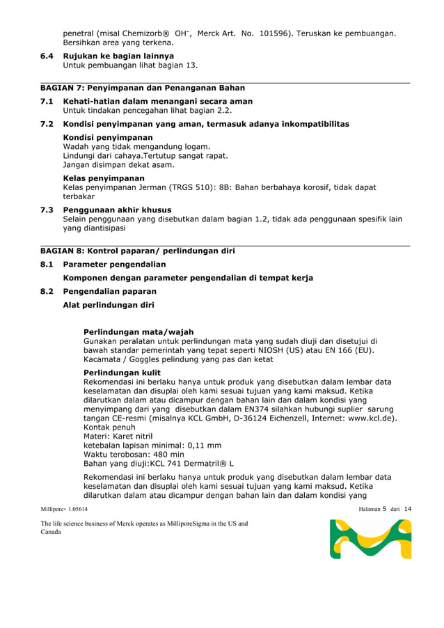 MSDS Sodium Hypochlorite (Bayclin).PDF