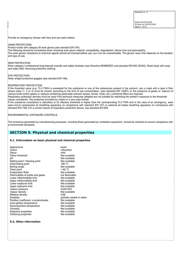 TEK 1960 MSDS EN | PDF