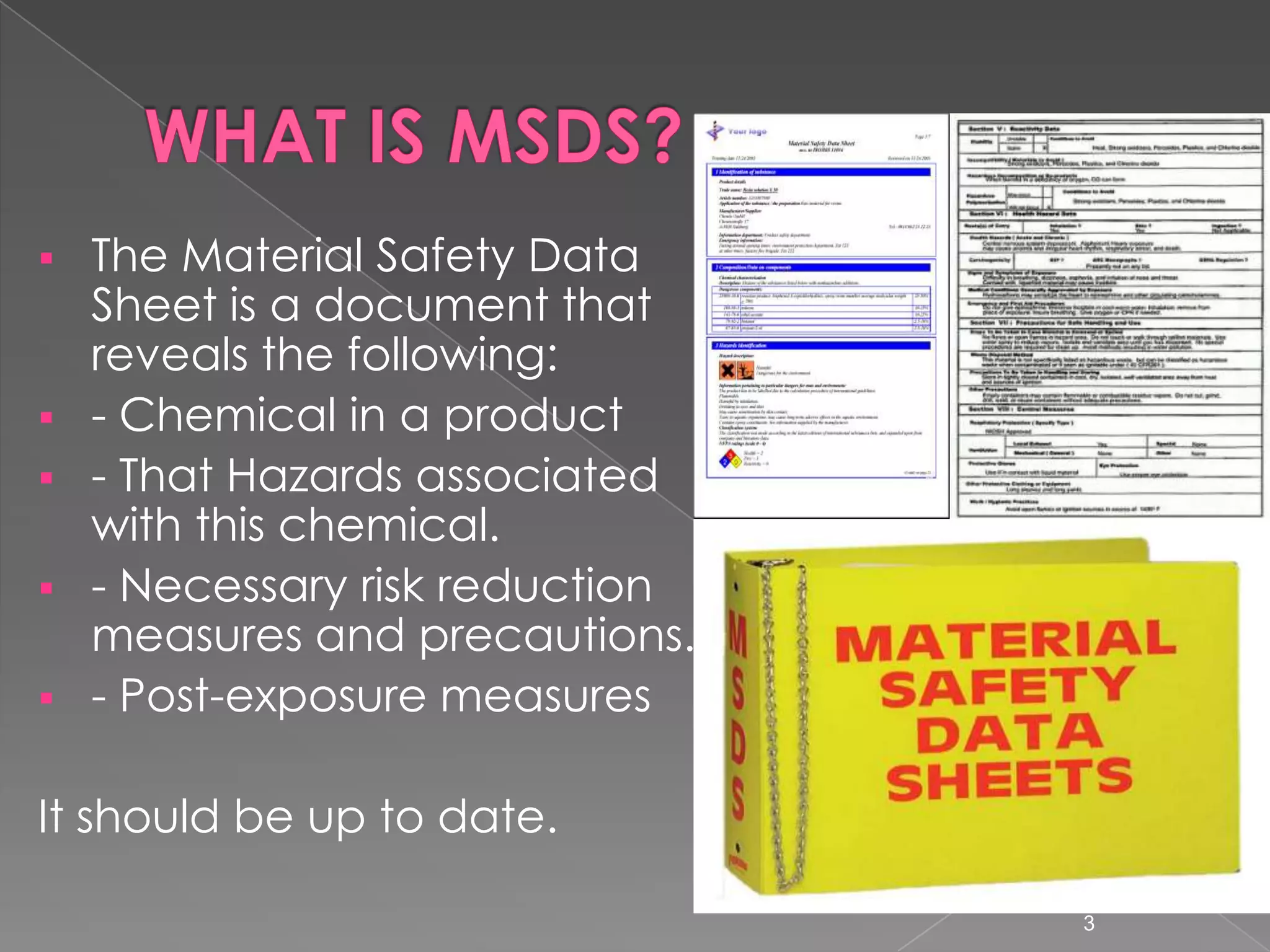 Msds training | PPTX