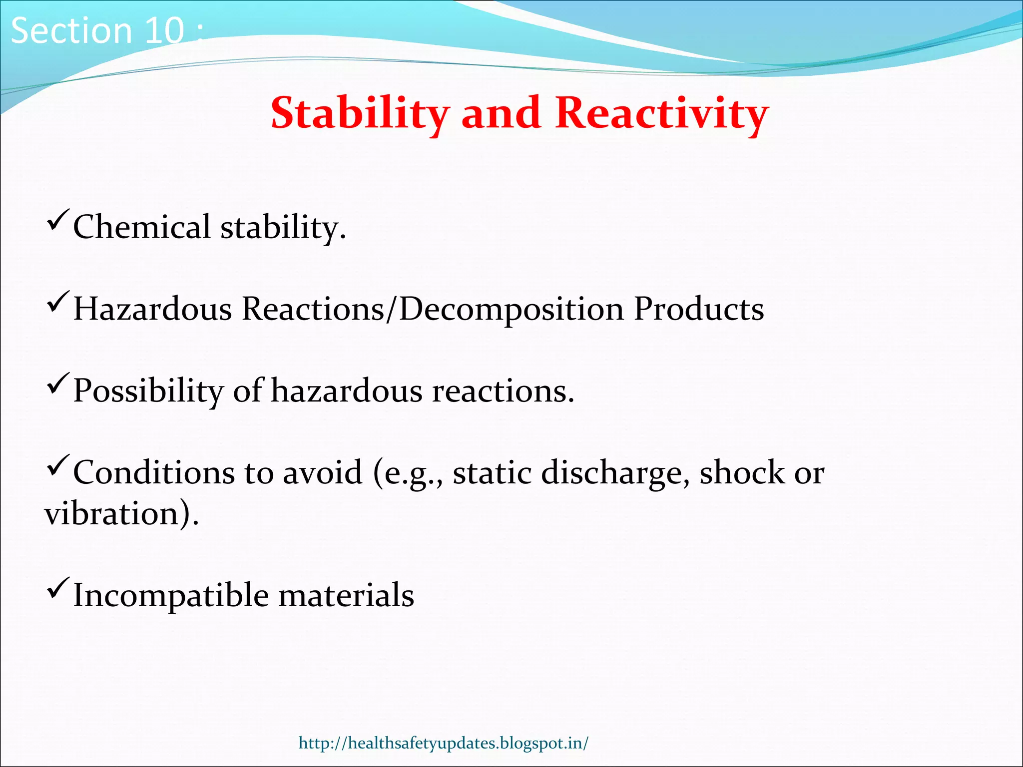 Material Safety Data Sheet | PPT