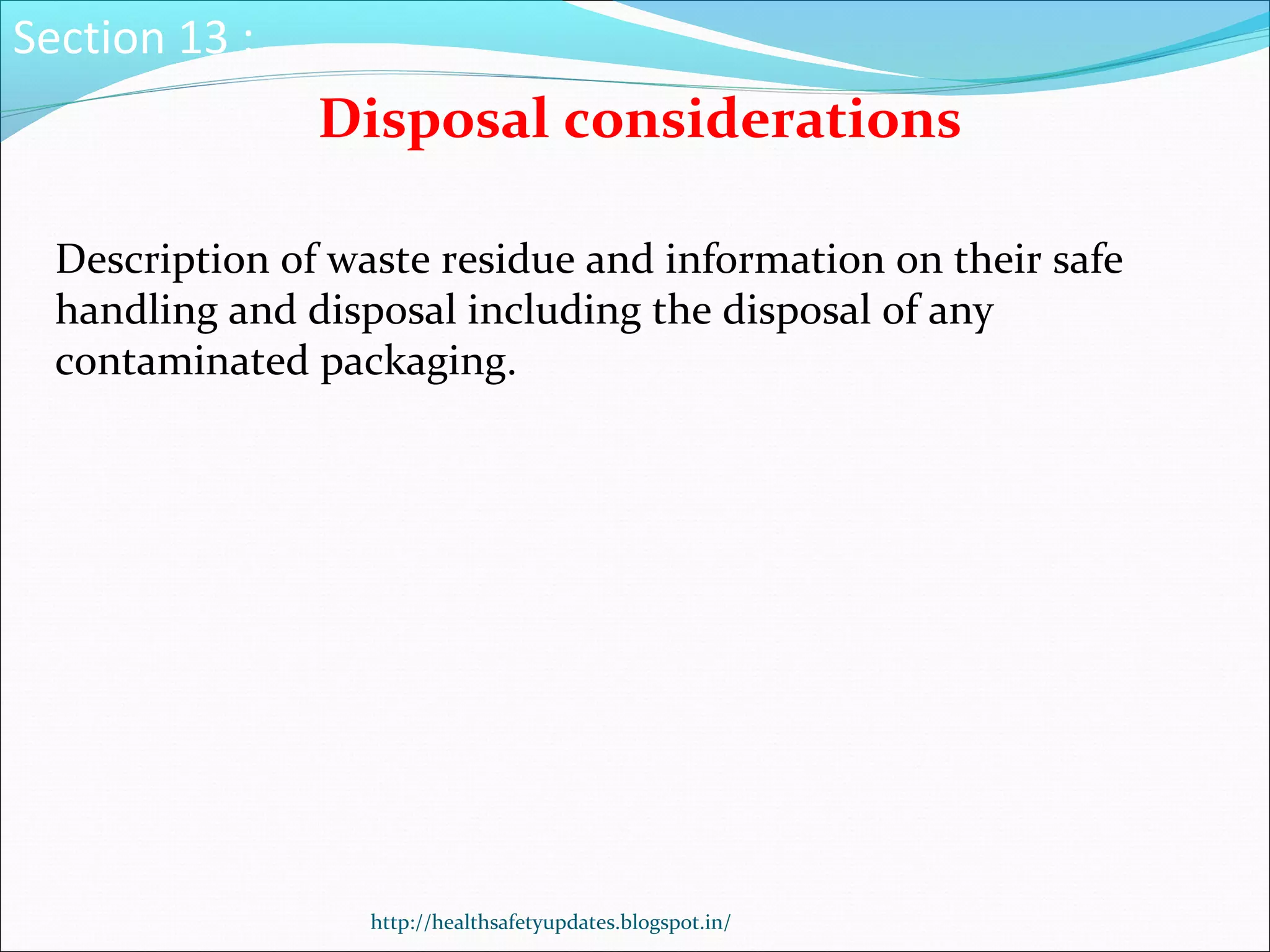 Material Safety Data Sheet | PPT