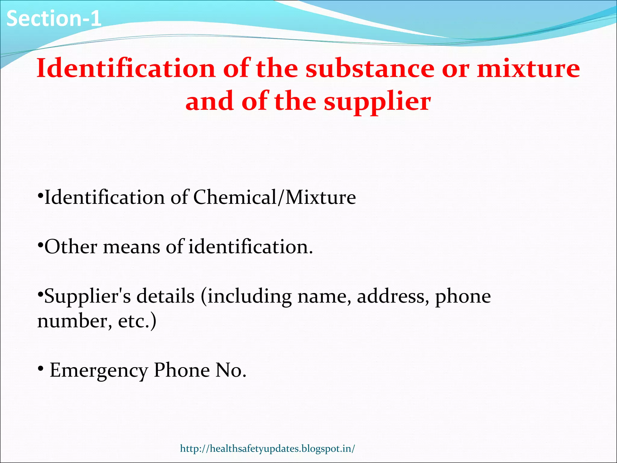 Material Safety Data Sheet | PPT