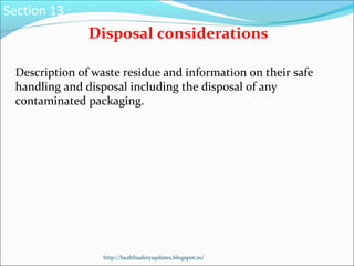 Material Safety Data Sheet | PPT