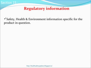 Material Safety Data Sheet | PPT