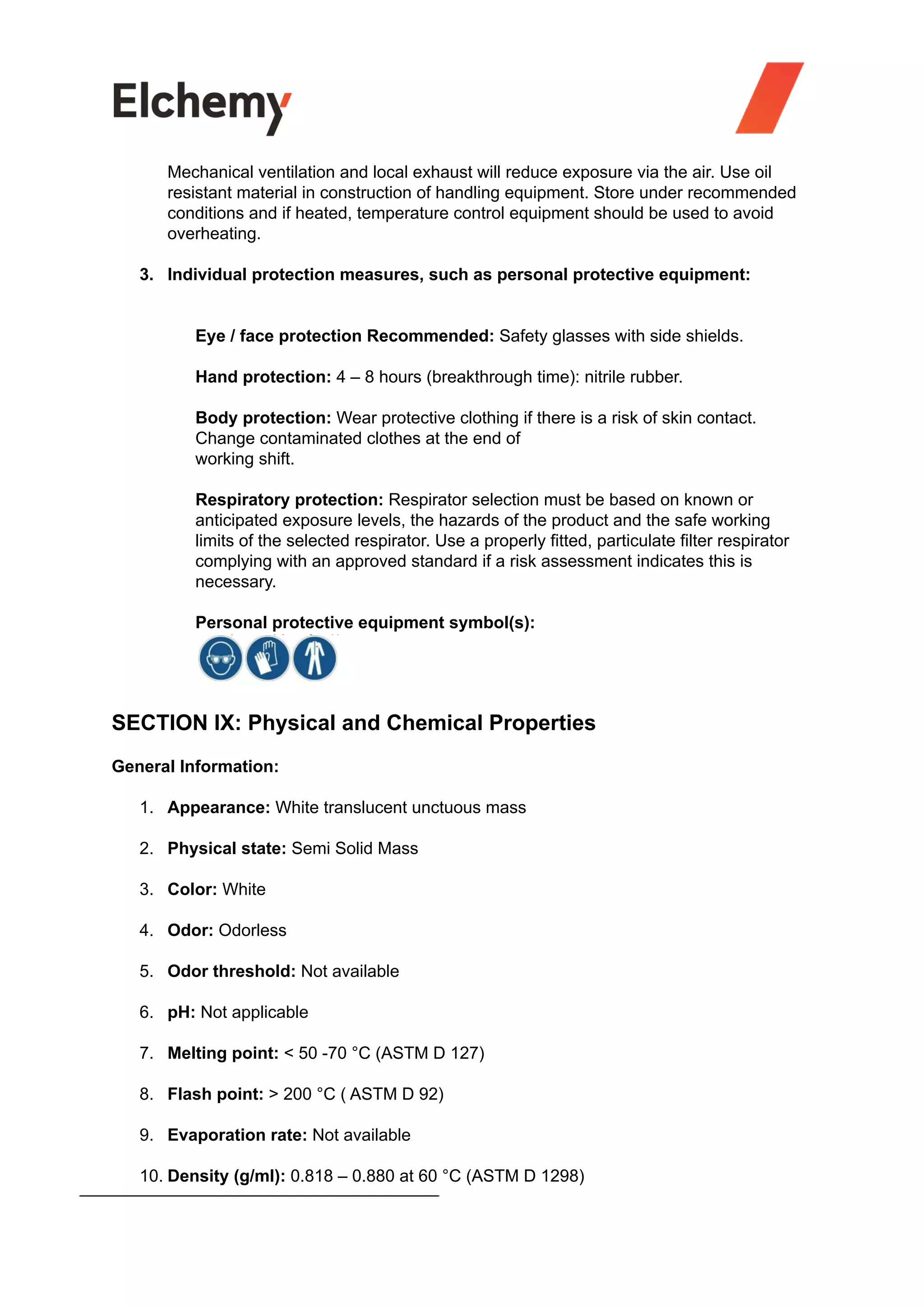 White Petroleum Jelly MSDS | Elchemy | PDF