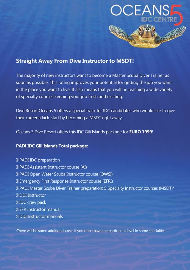 IDC Gili Islands Package | PDF