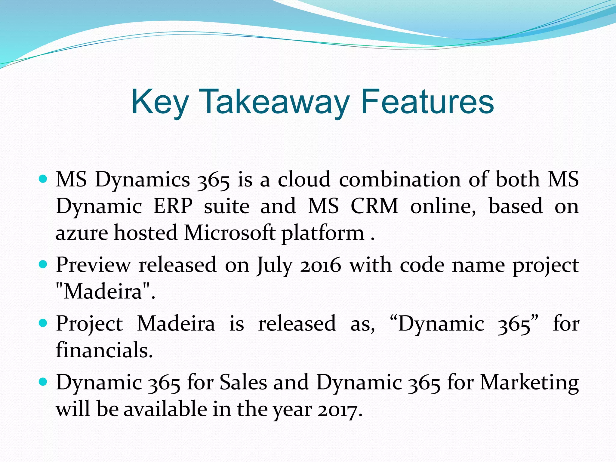 First Look of MS Dynamics 365 and Its Release Date | PPTX
