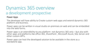 Ms dynamics 365 First Overview | PPT