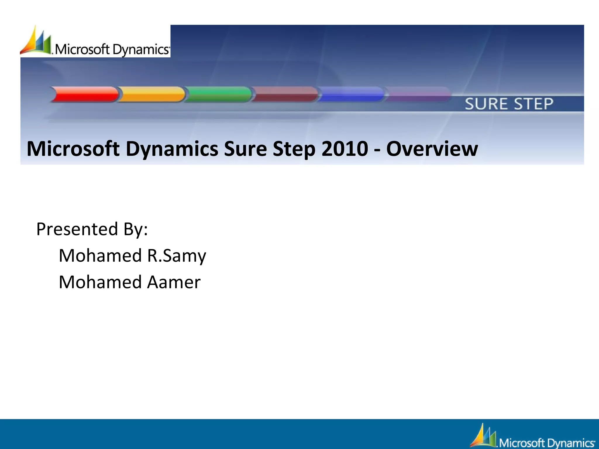 Ms Dynamics Sure Step 2010 | PPT