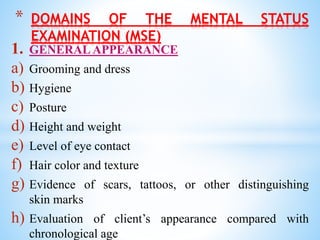 Mental Status Examination | PPTX