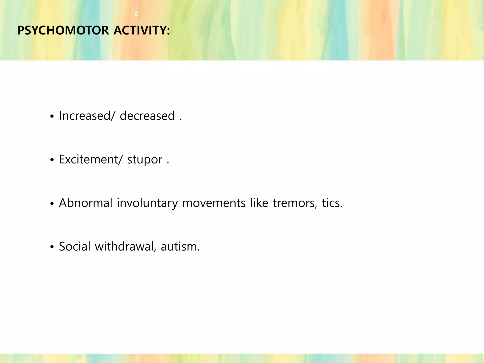 MENTAL STATUS EXAMINATION. | PPTX