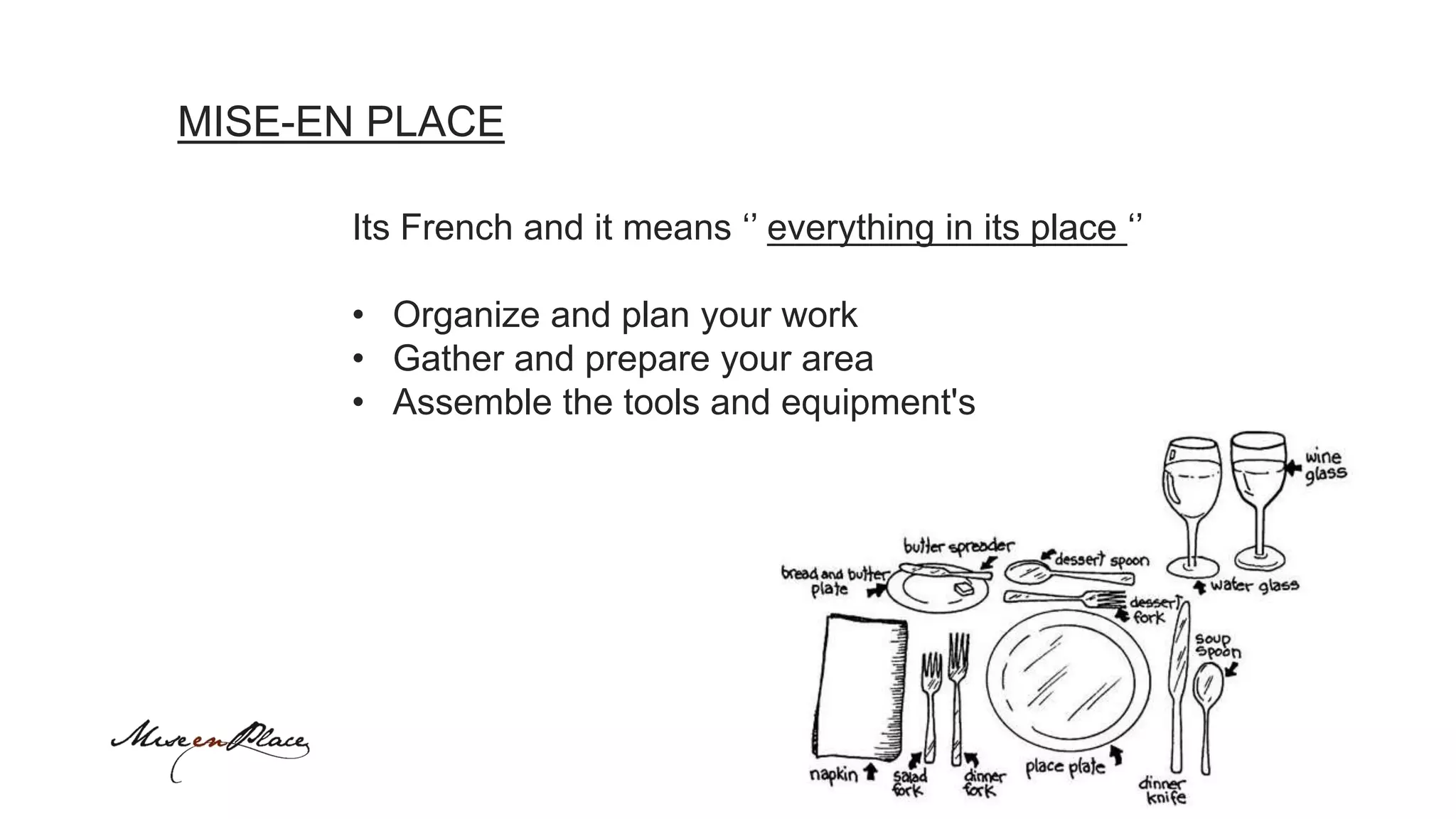 Mise en place | PPTX