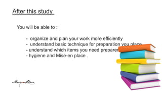 Mise en place | PPTX