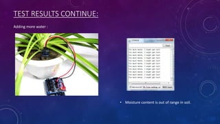 Soil Moisture Sensor and Arduino | PPTX