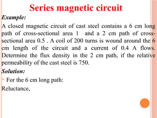 electric and magnetic circuit in Circuit and network theory | PPTX