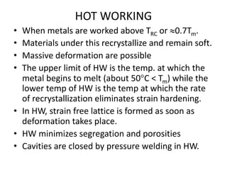 Fundamentals of production processes Metal forming processes metal ...