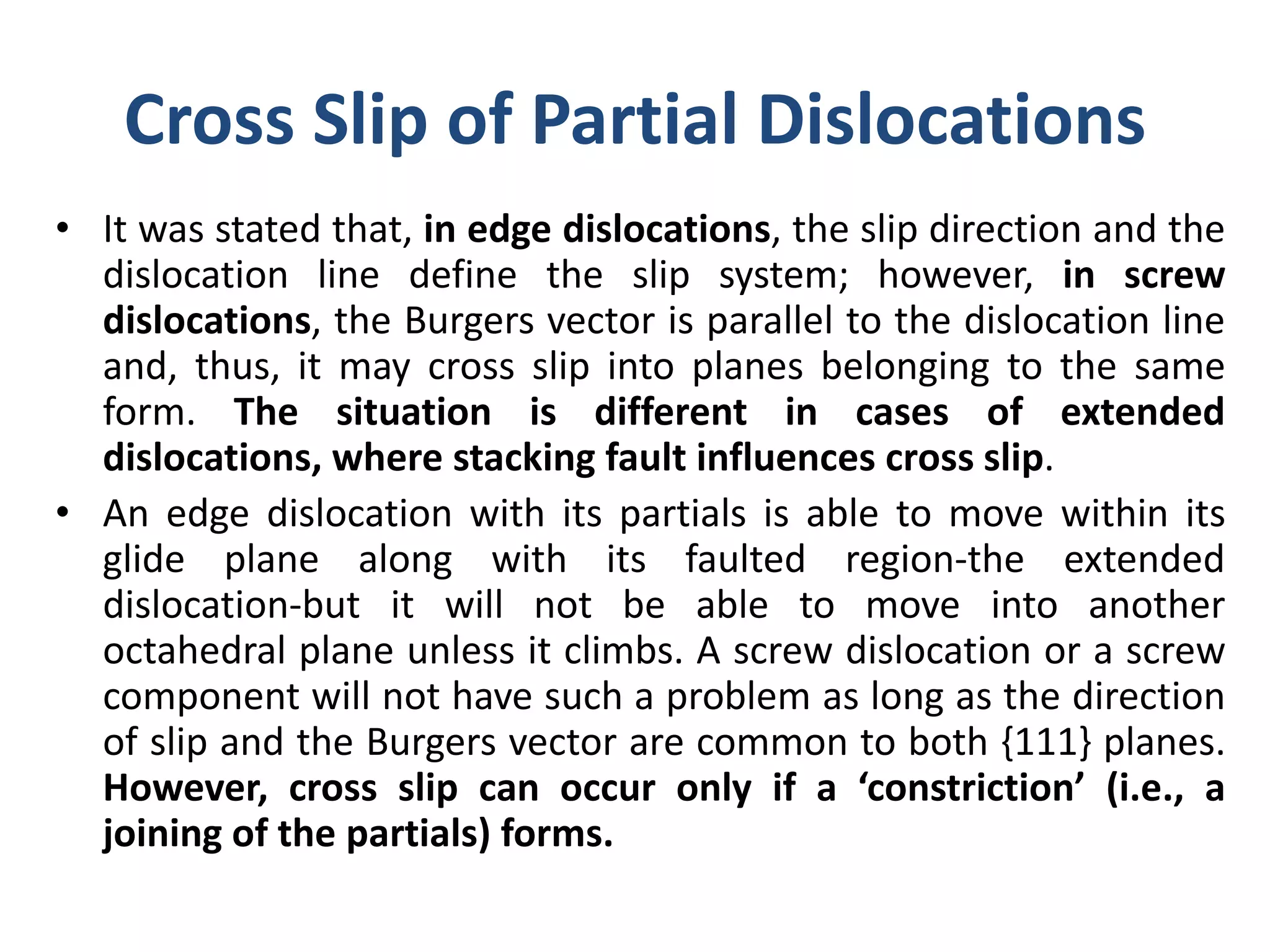 Dislocations in FCC Metals_Radwan | PPTX