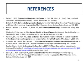 Carbonate compensation depth (CCD): Thermodynamics_Radwan | PPTX