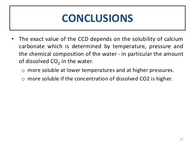 Carbonate compensation depth (CCD): Thermodynamics_Radwan