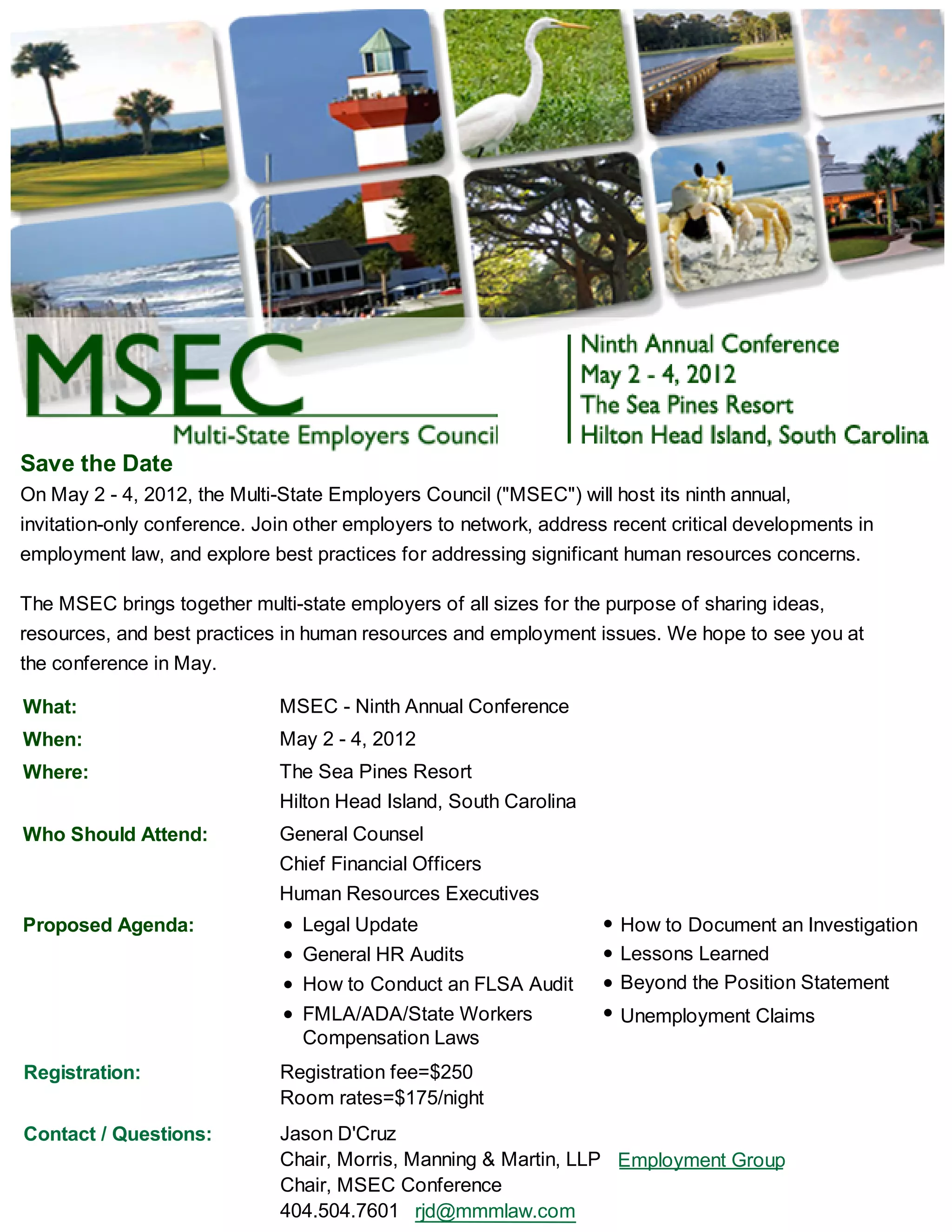 Msec conference save the date | PDF | Free Download