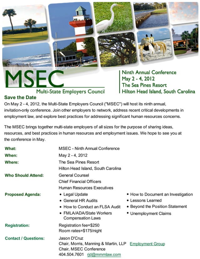 Msec conference save the date | PDF