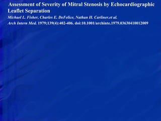 ECHOCARDIOGRAPHIC EVALUATION OF MITRAL VALVE DISEASE | PPTX