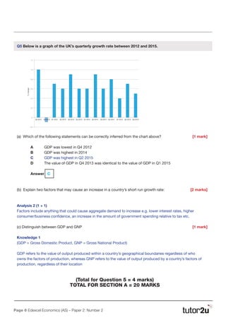 Mark Scheme edexcel Practice Paper 2 | PDF