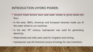 Hydro power matlab 22-24.pptx By MSc Learning programming | PPT
