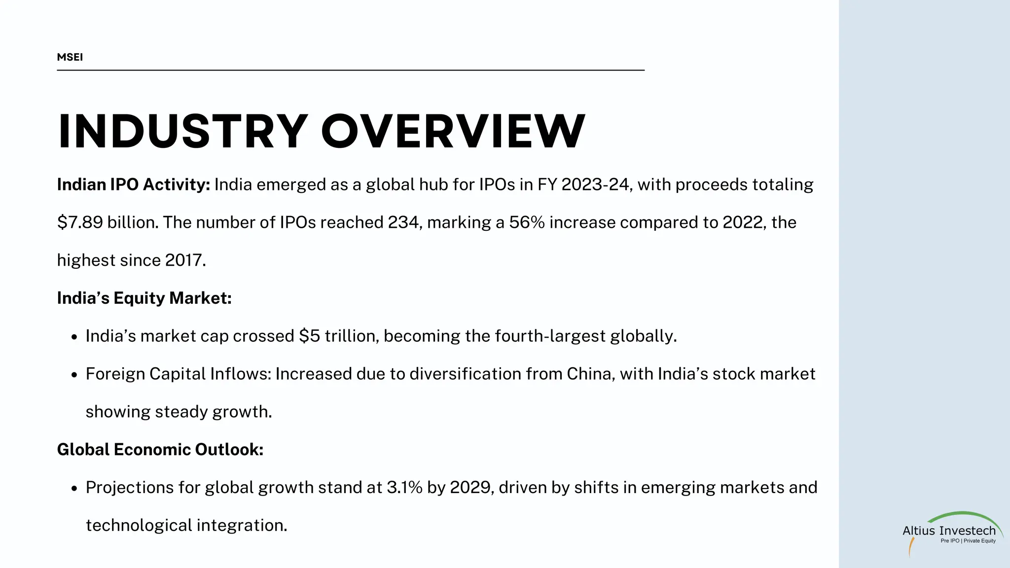 MSE Unlisted Shares By @ Altius Investech | PDF
