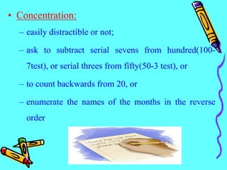 MENTAL STATUS EXAMINATION | PDF