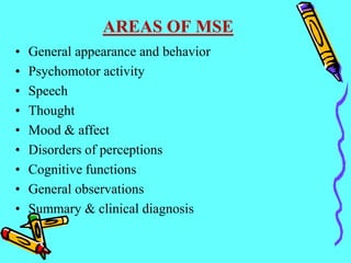 MENTAL STATUS EXAMINATION | PDF